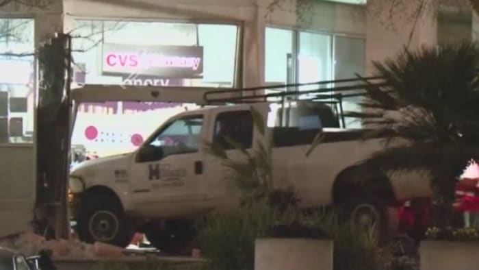 Bellaire police search for 4 men who smashed stolen truck into CVS