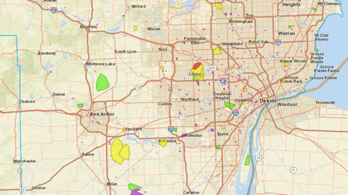 DTE Energy outage map: Severe storms knock out power for thousands of ...