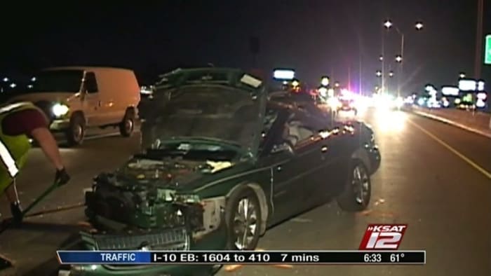 Wrong-way driver causes crash, arrested