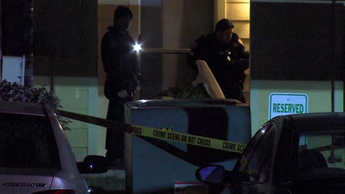 Homeless man armed with knife shot after kicking in door to apartment ...