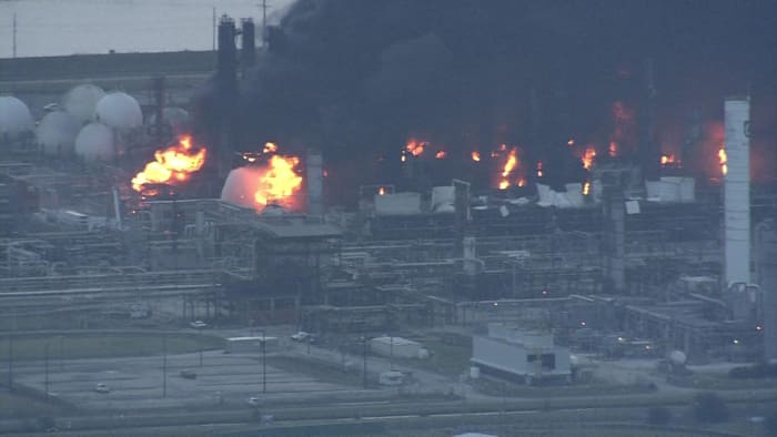 What is Butadiene, the chemical burning at the Port Neches plant explosion?