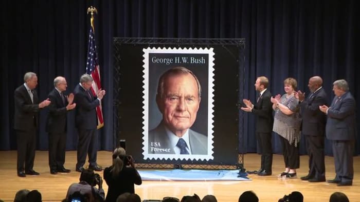 5 things to know about the new President George H.W. Bush stamp