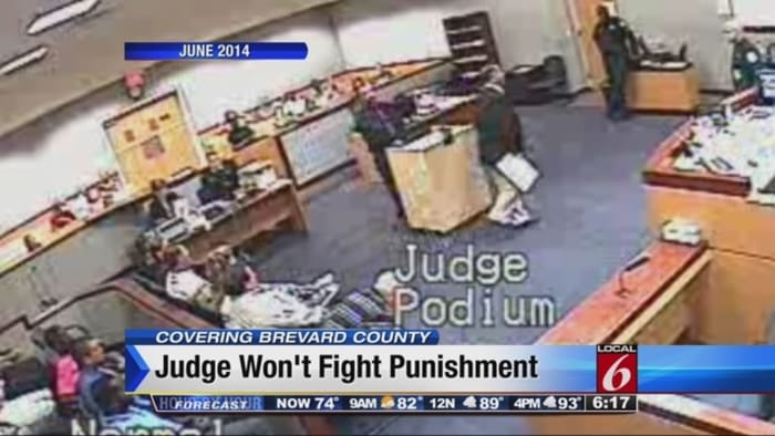 Brevard judge won't fight punishment