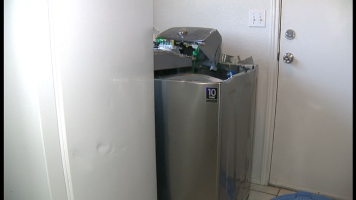 Texas woman claims that washing machine exploded
