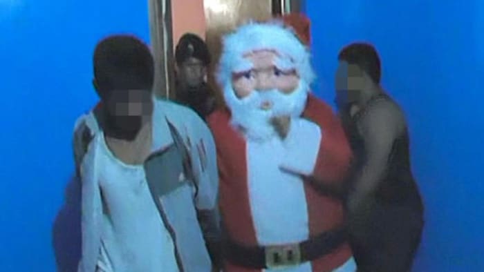 Santa Claus raids drug cartel, seizes cocaine wraps