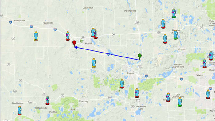 Updated NASA map shows calculated trajectory of Michigan meteor, where ...