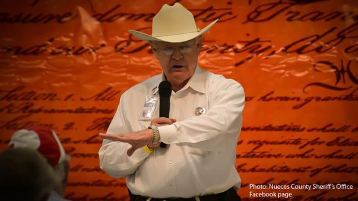 'My hugging days are over,' Texas sheriff says