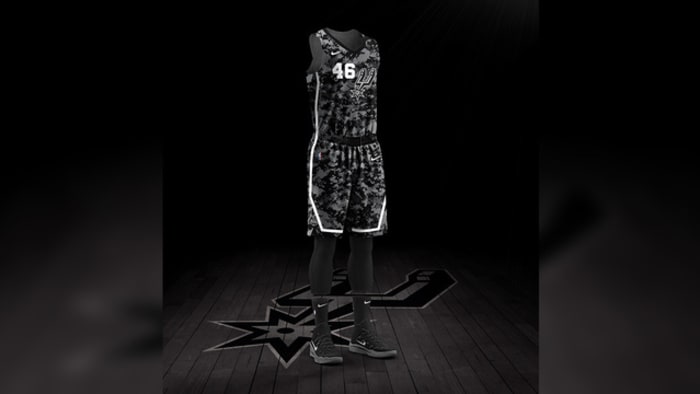 Spurs honoring military with new ‘camouflage-patterned' jerseys