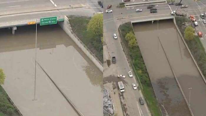 VIDEO: Floodwaters persist as Southfield Freeway remains closed in ...
