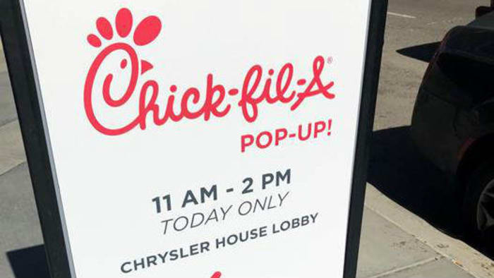 Chick-fil-A opens one day pop-up shop in Downtown Detroit