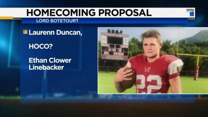 Homecoming proposal at Lord Botetourt
