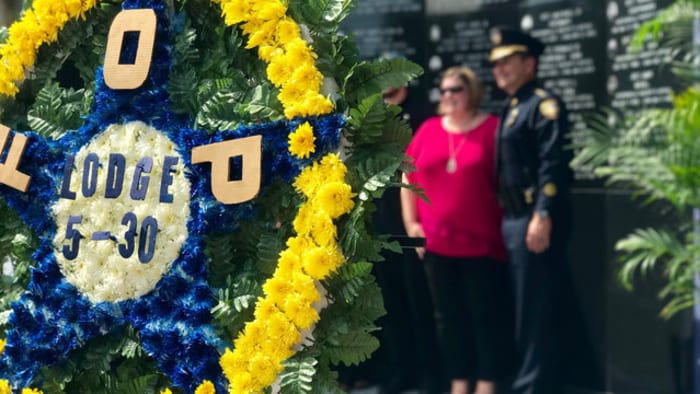 61 who died in line of duty honored at Fallen Officers Memorial Wall ...