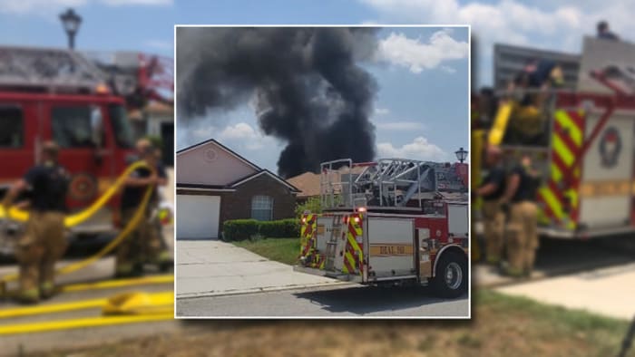 Exploding gas cans in shed set East Arlington home on fire