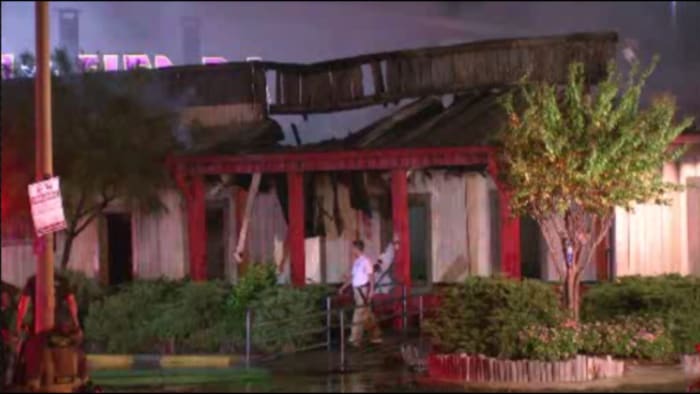 Crews search for cause of Pappas BBQ restaurant fire