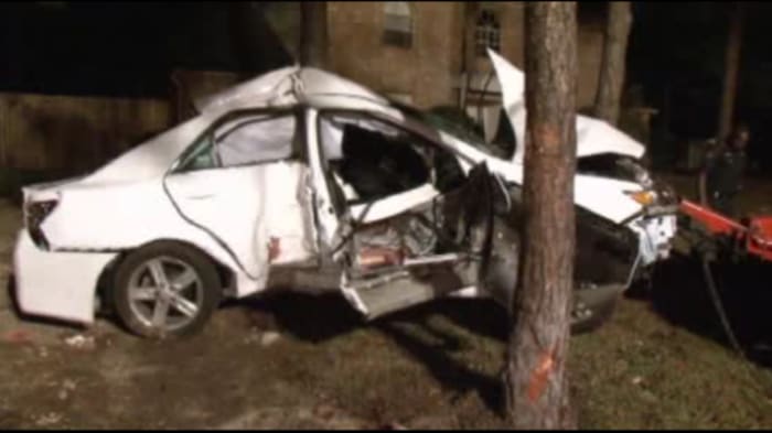 Man critically injured after wrapping car around tree