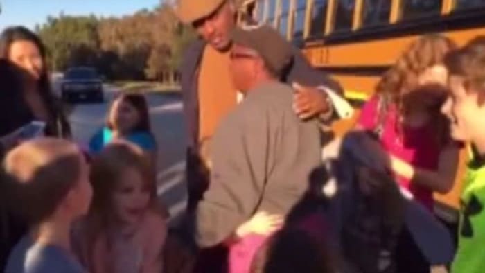 Viral video: Conroe ISD bus driver's special surprise