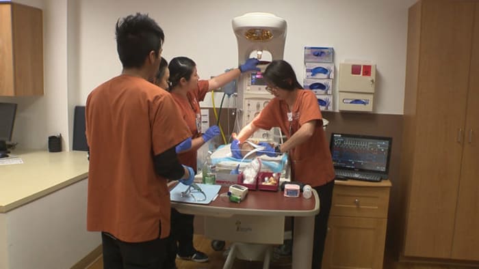 Manikins simulate real-life medical scenarios