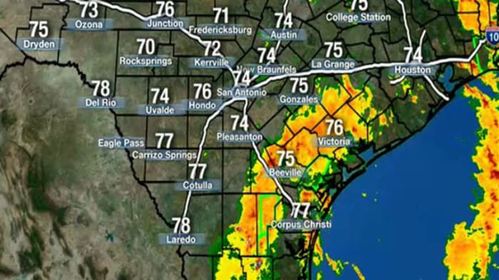 KSAT Weather: Rain expected throughout much of day on Tuesday