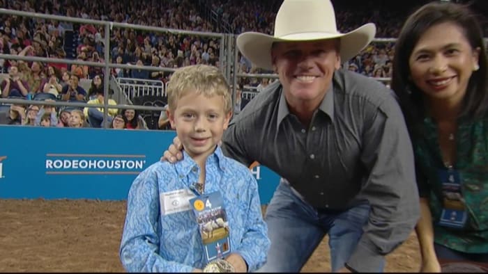 Mutton Bustin' champion Hayden Higgins wants to be Aggies baseball player