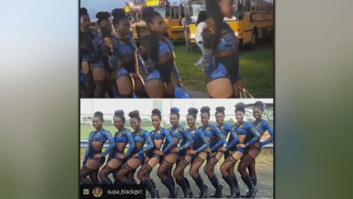 High school dance team goes viral for controversial costumes