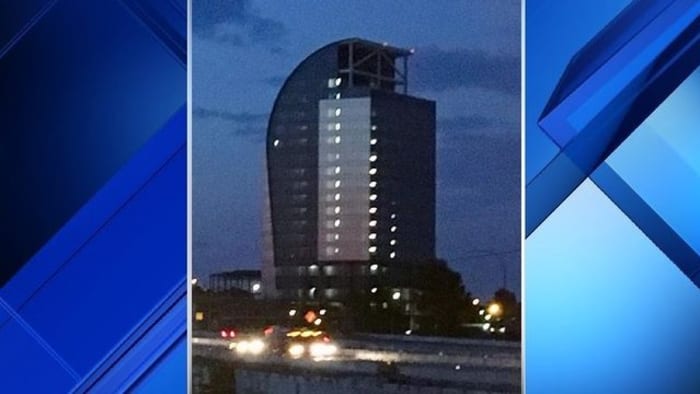 The 'I-4 Eyesore' lights up after 17 years of construction