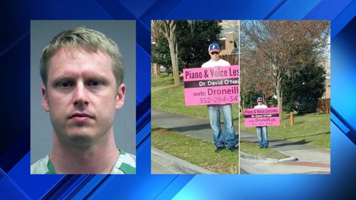 Police: Street corner sign leads to sex offender arrest