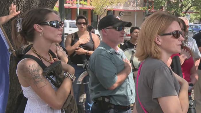 Open Carry Texas Women gather in downtown SA