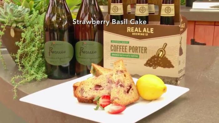 H-E-B Strawberry Basil Cake