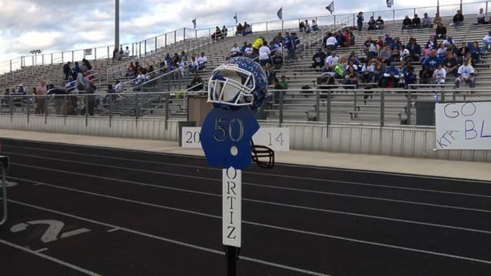 Edna HS football team honors teammate killed in fire