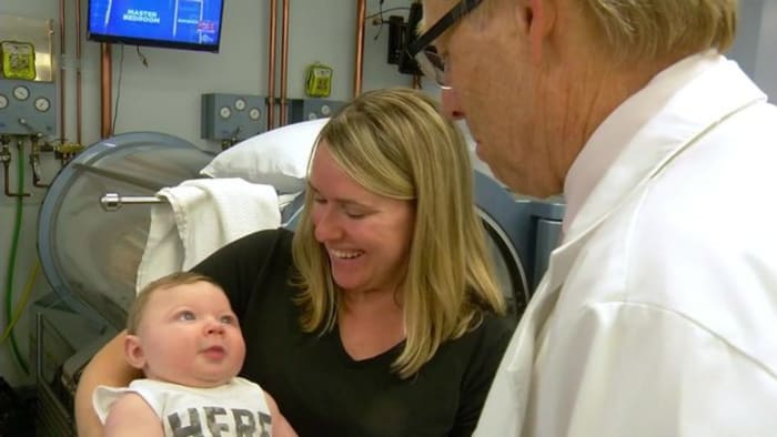 Hyperbaric oxygen therapy makes kids smile