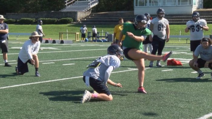 Breaking barriers: Freshman becomes Averett University's first female ...