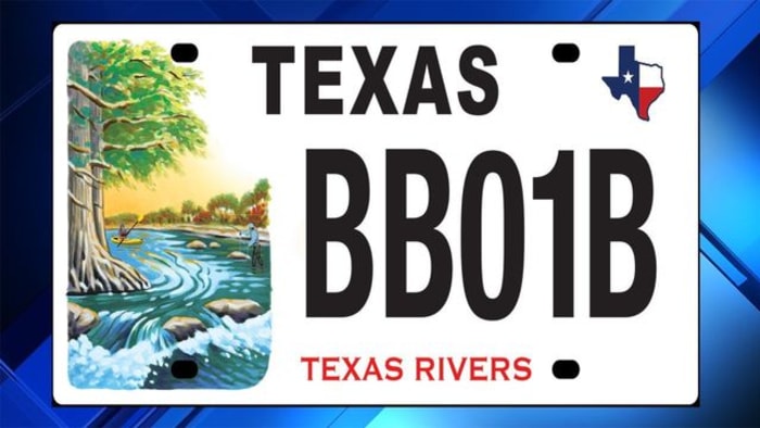 New license plate offers show of love for Texas rivers