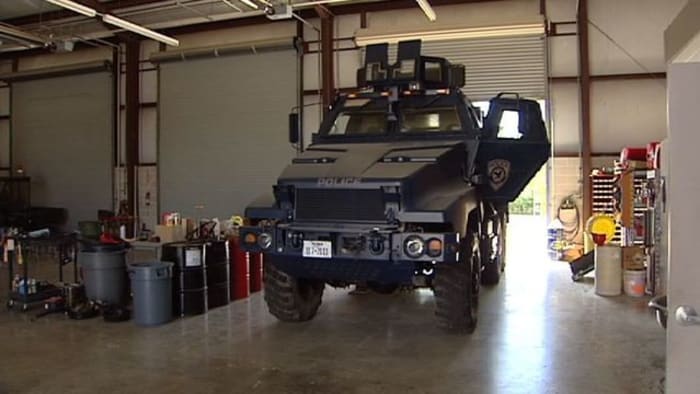 Area police departments using MRAPs, robots from military
