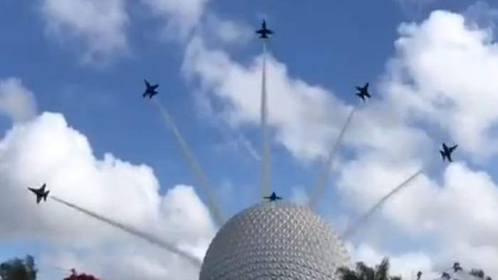 Sight to see at Disney: Blue Angels to fly over Epcot