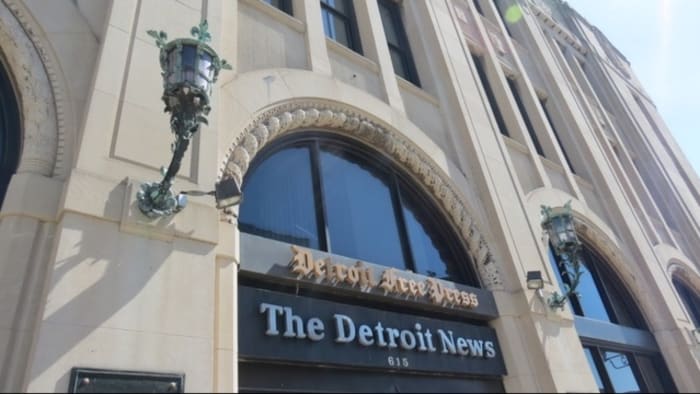 Wall of former Detroit News building demolished in Riverside Park ...