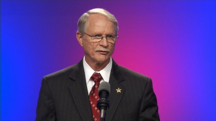 Rutherford remains in hospital after collapse at Capitol