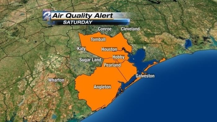 Ozone Alert Saturday for Harris, Galveston & Brazoria counties