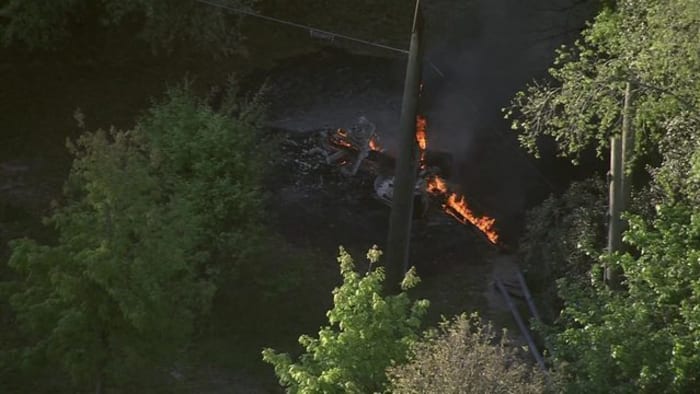 Downed power line causes electrical fire in Memorial Park