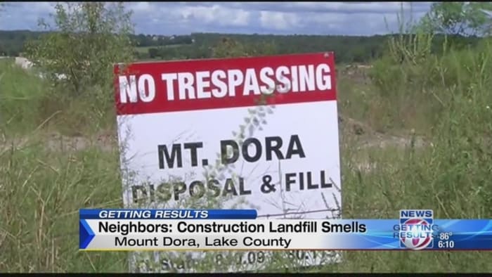 Mount Dora residents complain of stinky landfill