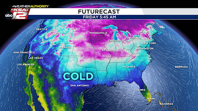 frigid cold temperatures