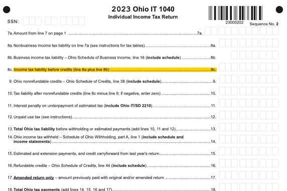 Ohio Tax Credit Program for CMA's SGO