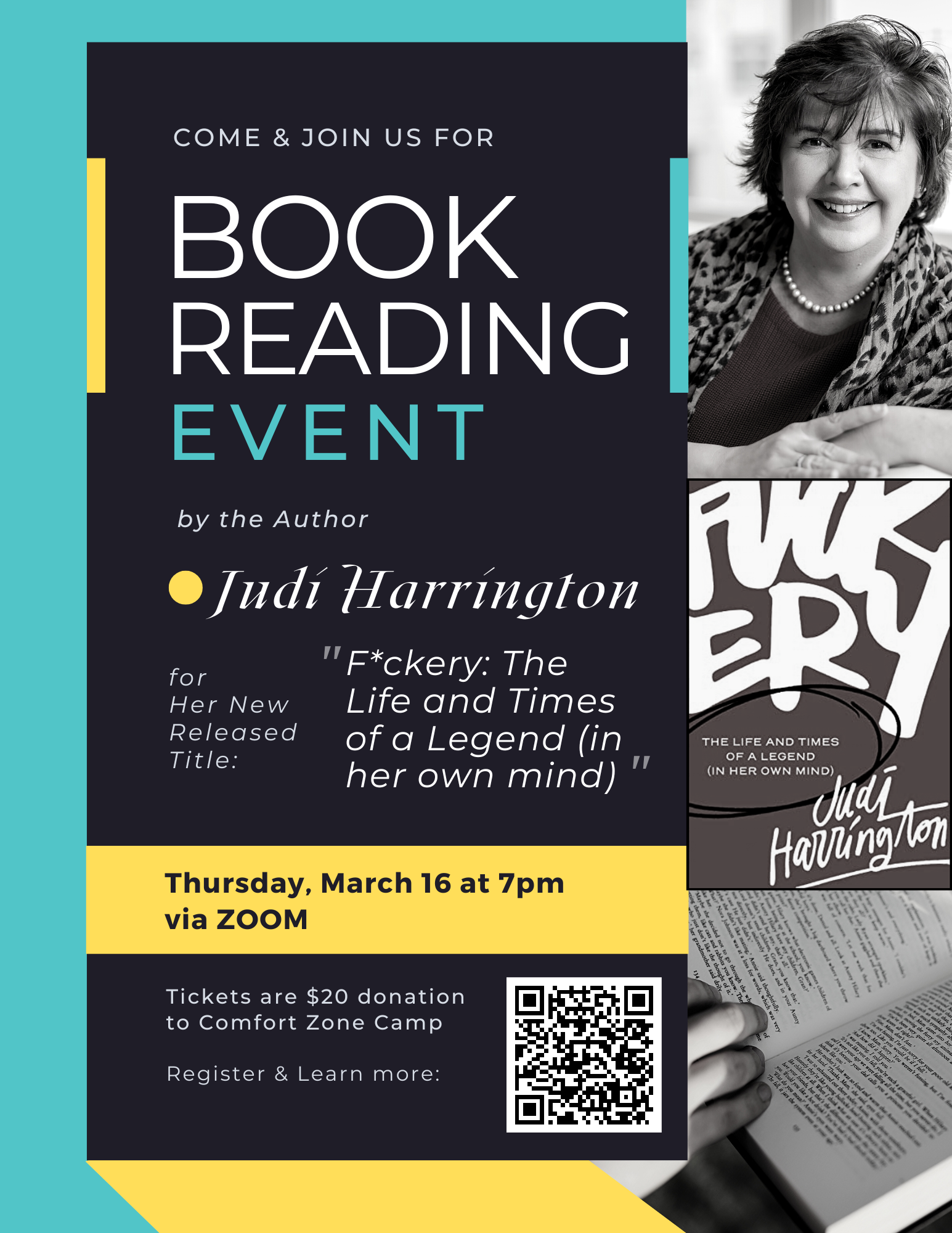 Book Reading Event with Author Judi Harrington