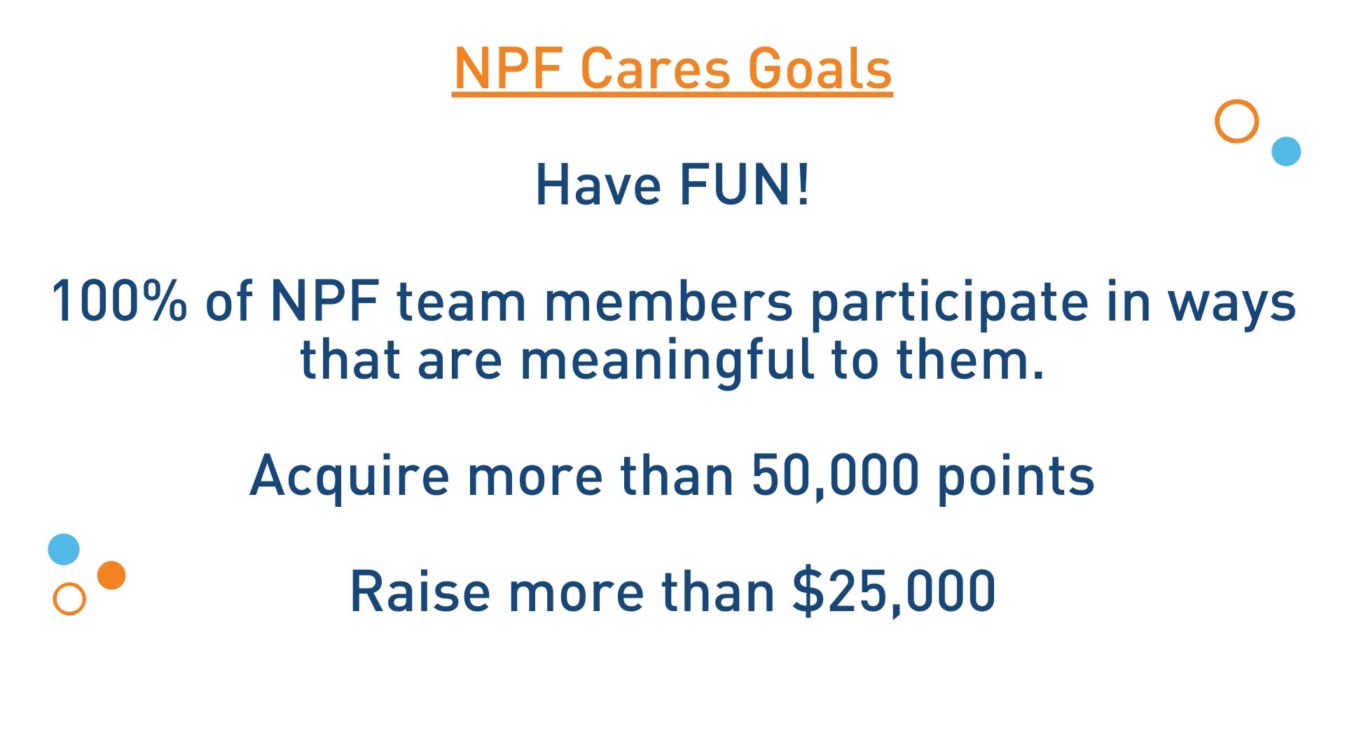 2024 NPF Cares Employee Engagement Campaign