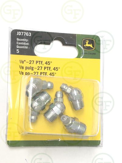 John Deere Lubrication Fitting JD7763 - Green Farm Parts