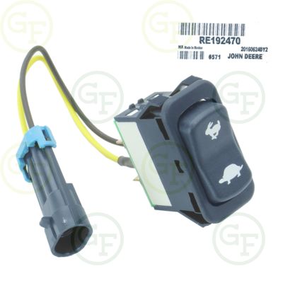 John Deere Toggle/Rocker Switch RE192470 - Green Farm Parts