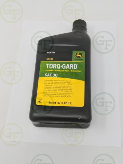 John Deere Torq-Gard Oil SAE30 Quart TY26790 - Green Farm Parts