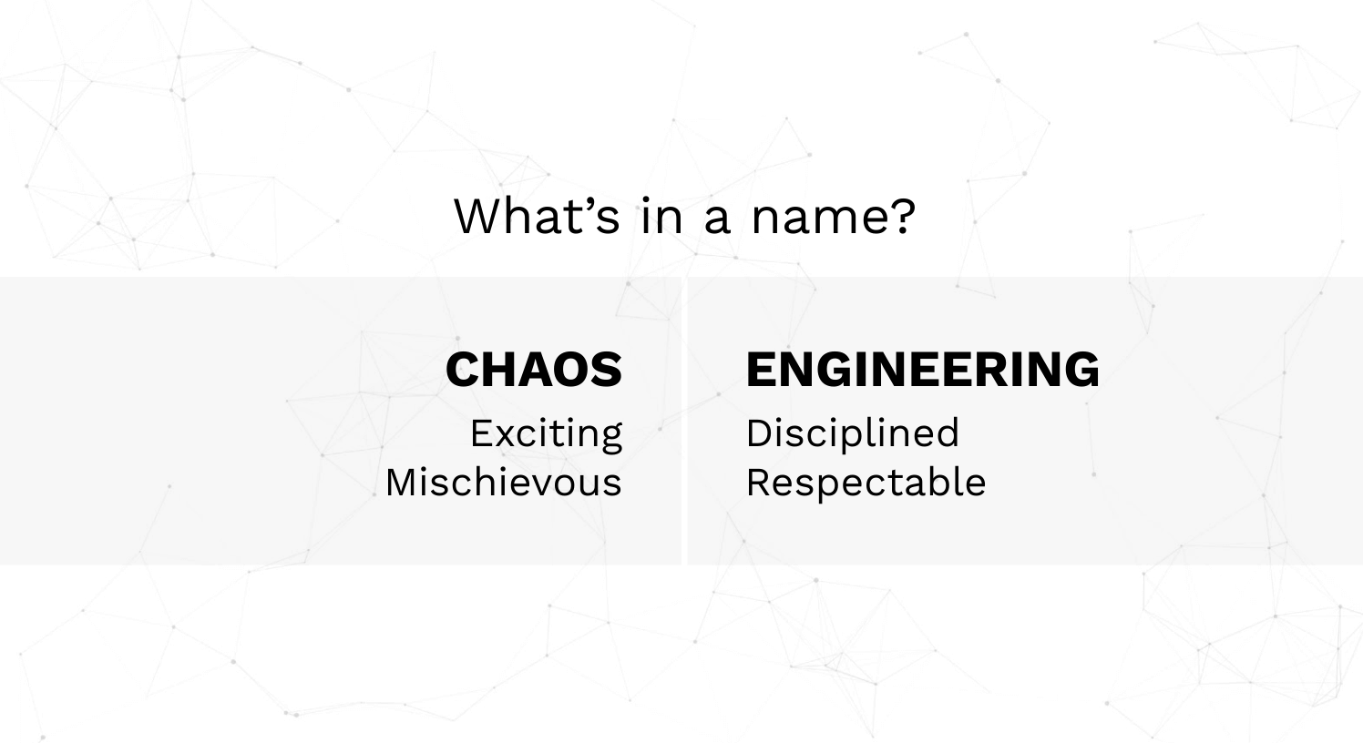 The Evolution of Chaos