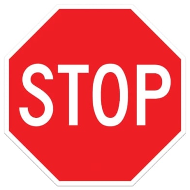 Stop Sign Decal STOP Sign Stencil 2 Piece: Durable Safety Signs For