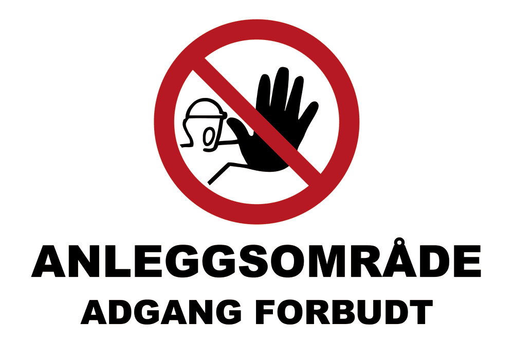 Skilt HMS Adgang forbudt Grove Knutsen | Profesjonelt arbeidsutstyr