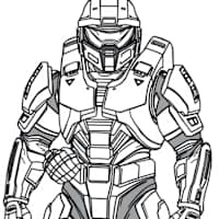 free printable halo coloring pages